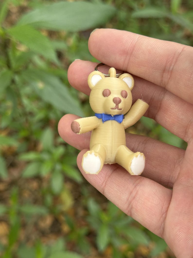 Ada Wong Bear Keychain: Resident Evil 3D Printed Charm (3.5cm) Leon ...