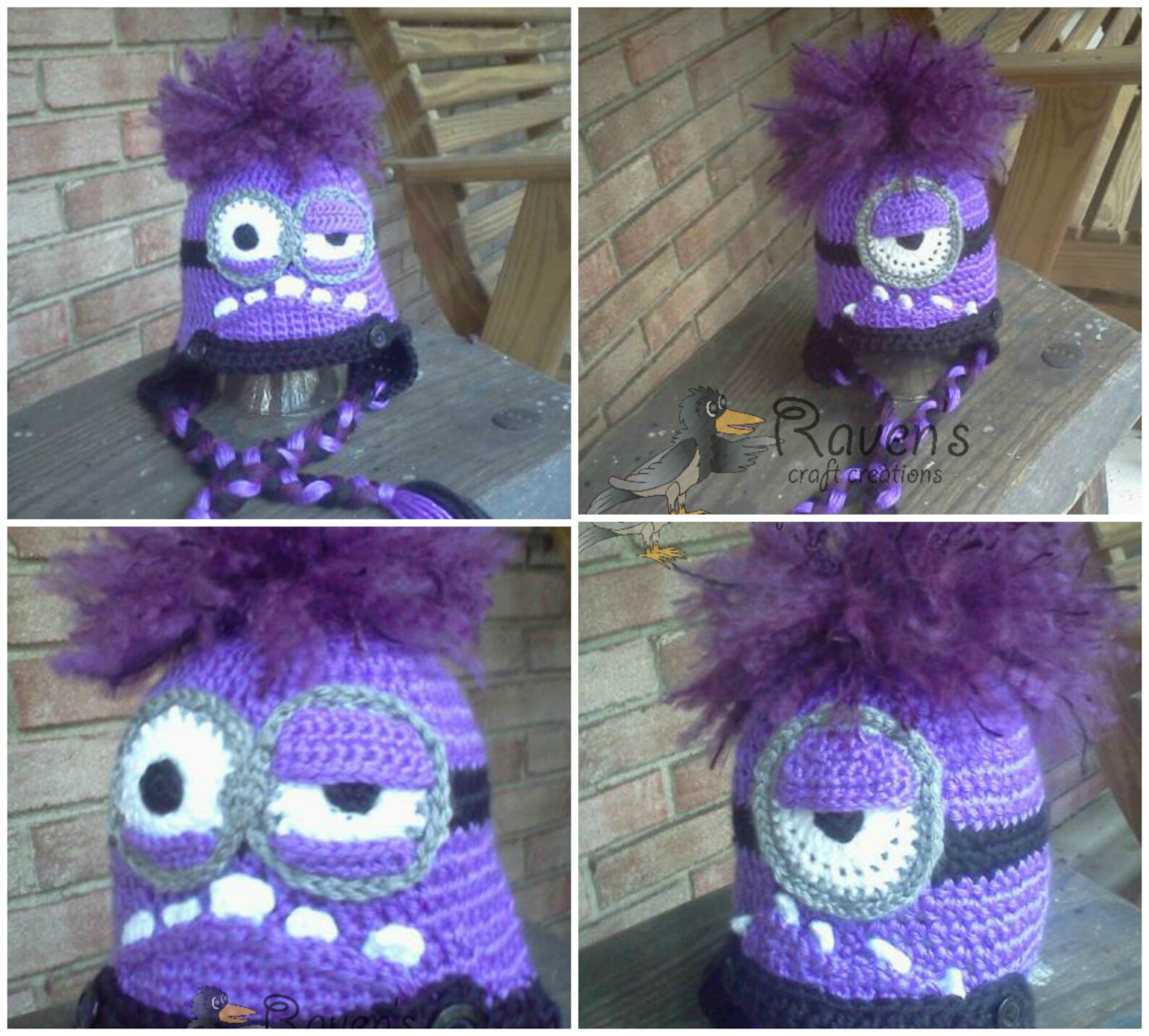 Evil Purple Minion Inspired Ear Flap Hat MADE to ORDER - Etsy