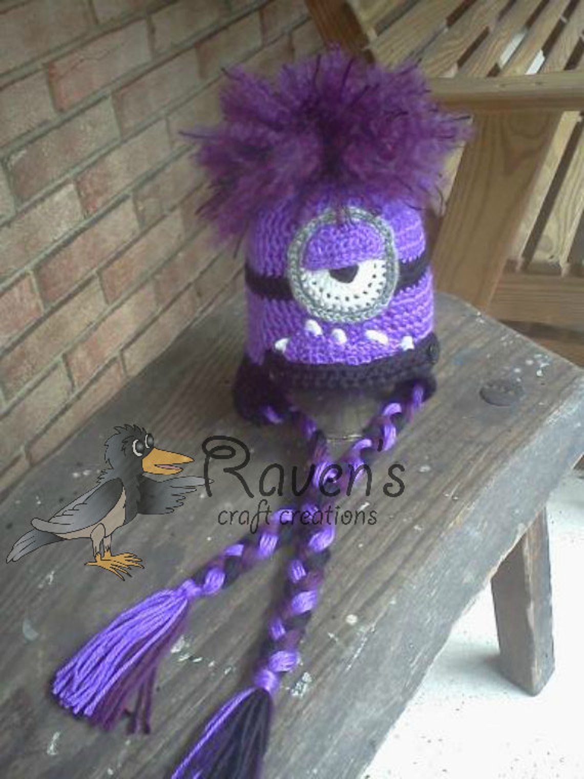 Evil Purple Minion Inspired Ear Flap Hat MADE to ORDER | Etsy