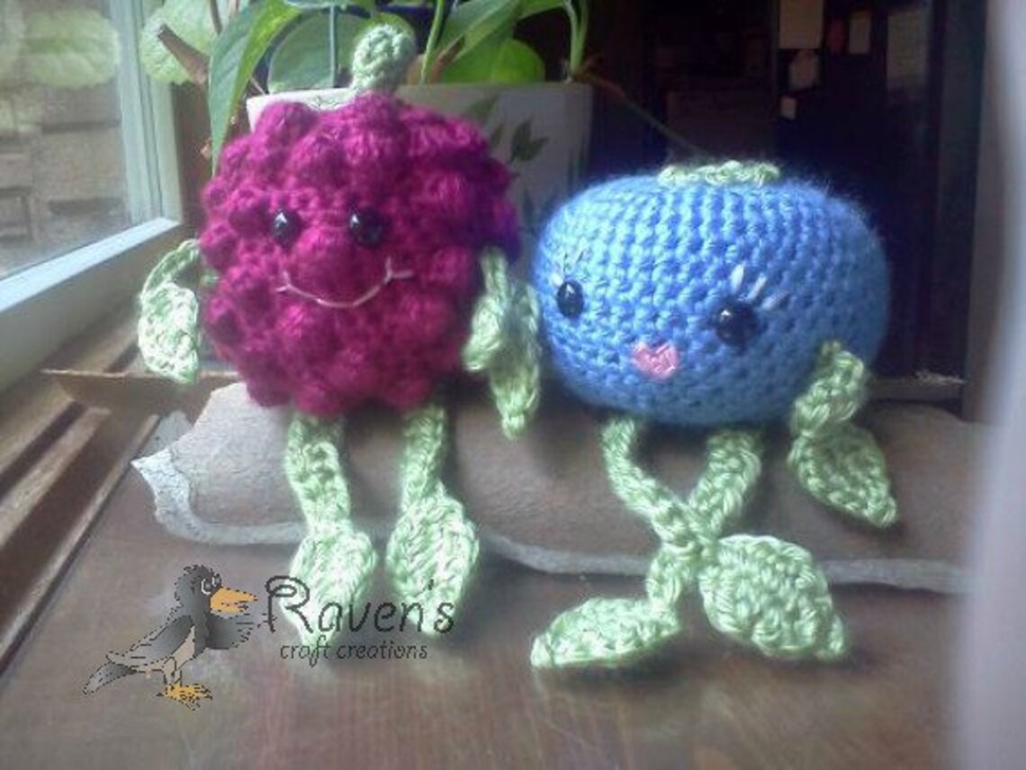 Berry Buddies Toys- MADE TO ORDER - Blueberry, Raspberry Toys - Etsy