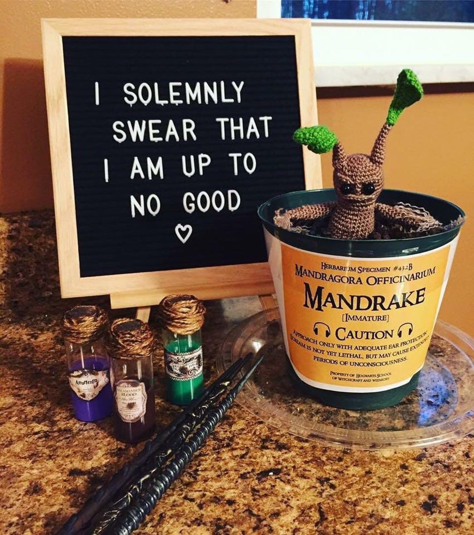 Mini Baby Mandrake Amigurumi MADE to ORDER Mini Size - Etsy