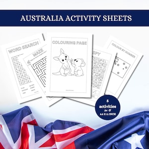 Australia Day Activity Pack | Aussie Games, Coloring (PDF Download A4 ...