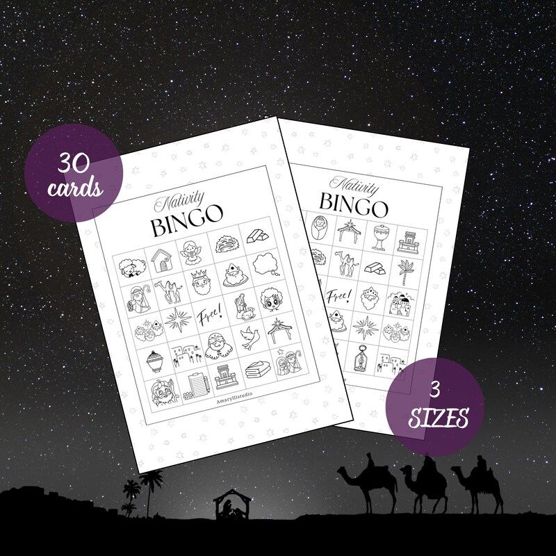 Nativity Bingo - Etsy