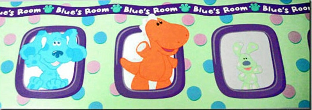 Blues Clue Wallpaper Border by the Roll - Etsy