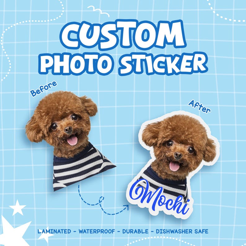 Custom Photo Vinyl Stickers – Personalized Waterproof Decals for Water ...