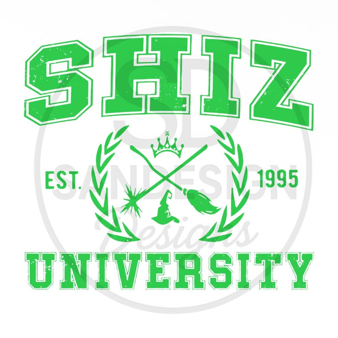 Established 1995 University Font SVG | Emerald Green Sisterhood Symbol ...