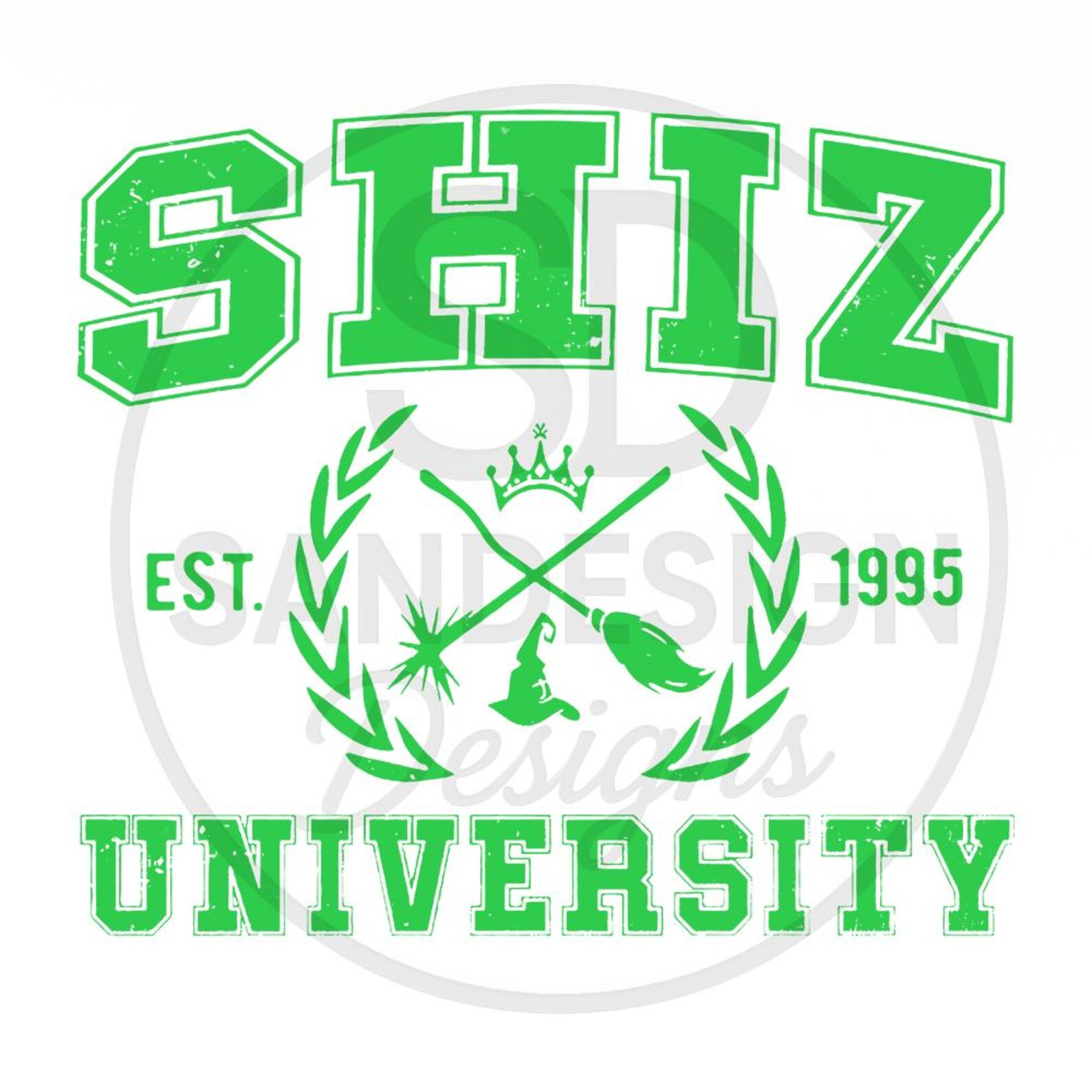 Established 1995 University Font SVG | Emerald Green Sisterhood Symbol ...