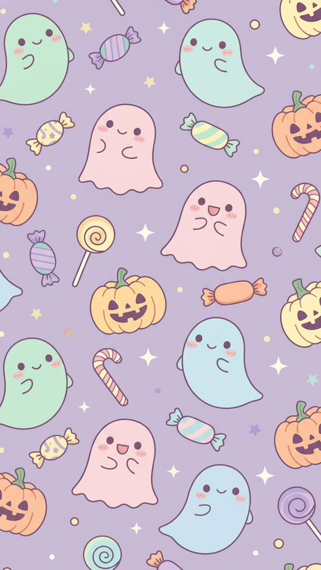 Cute Halloween Clipart Bundle (PNG) + 20 Spooky Wallpapers (JPG ...