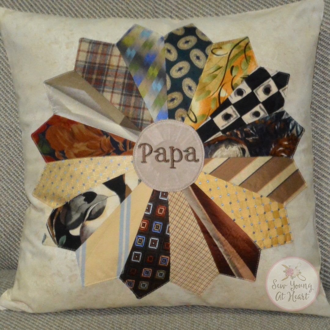Memory Necktie Pillow, Made From Ties of Your Loved One - Etsy
