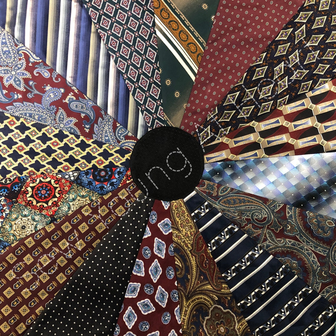 Memory Table Topper, Made From Ties or Shirts of Your Loved One, 29 ...