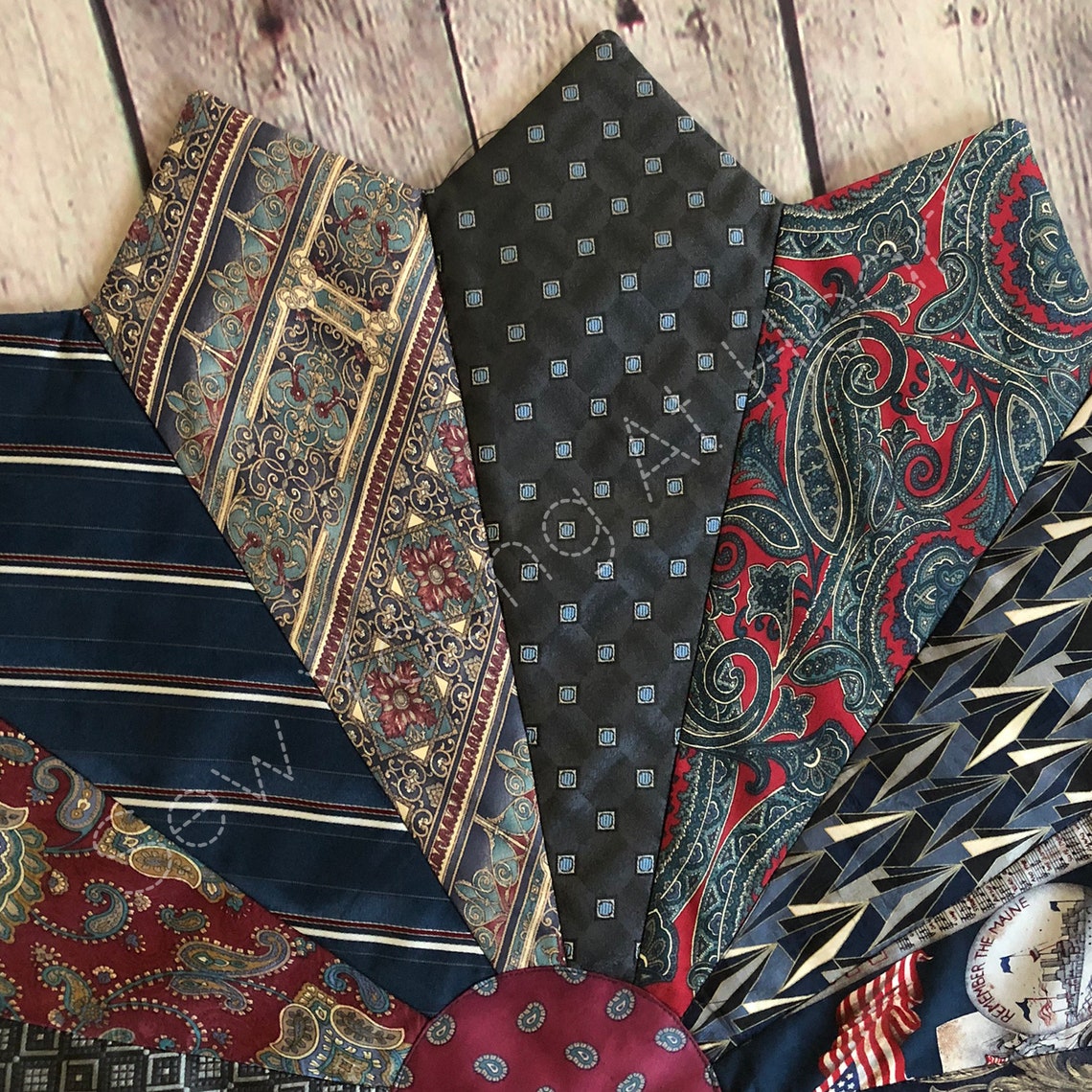 Memory Table Topper, Made From Ties or Shirts of Your Loved One, 29 ...