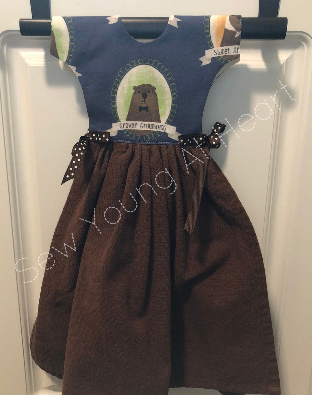 Groundhog Day Dish Towel Dress With or Without Monogram - Etsy