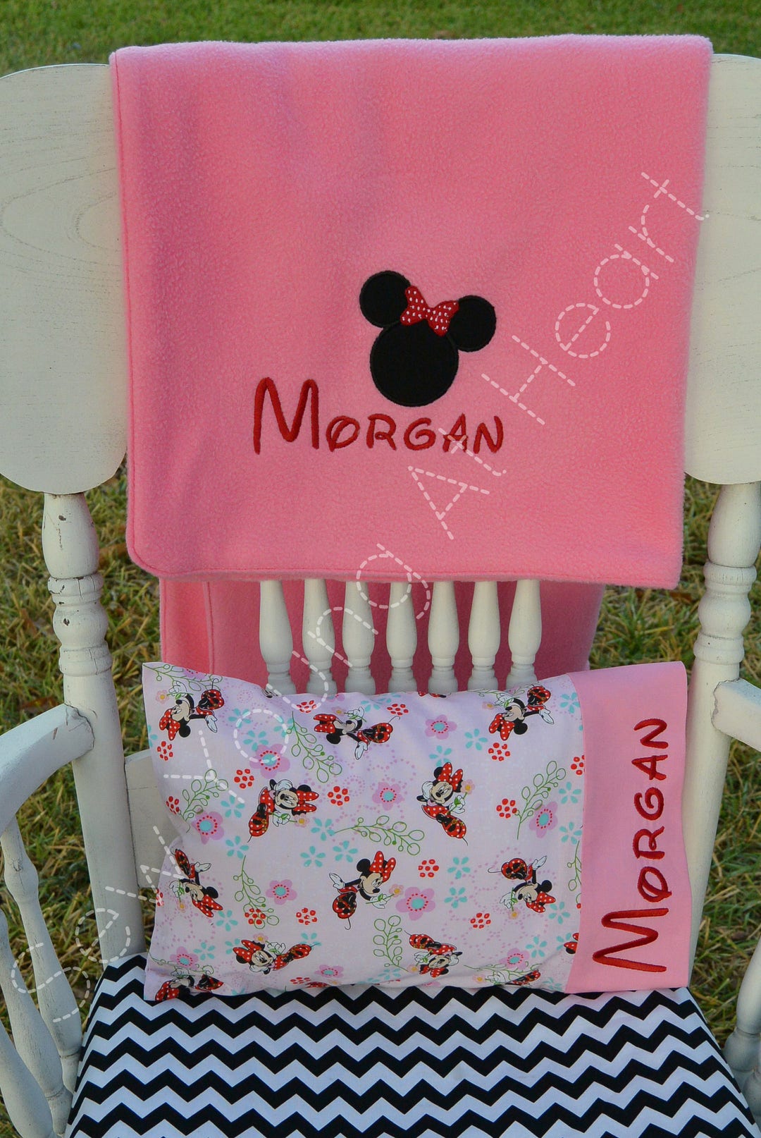 Minnie Mouse Nap Set, Large Fleece Blanket, Pillowcase and Pillow or ...