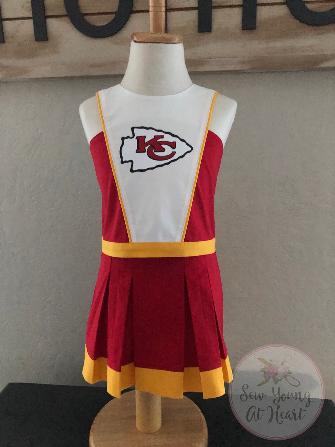 Kansas City Chief Cheerleader Uniform, Sizes 18 Months-girls 10 and ...