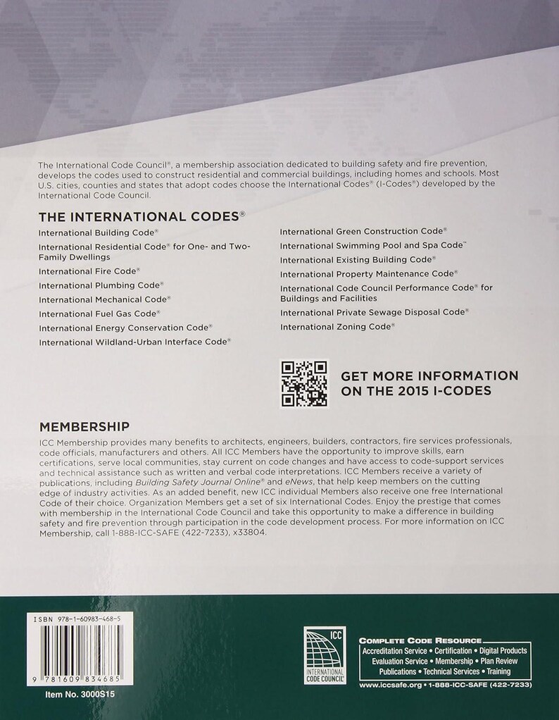 2015 International Building Code, IBC 2015 - Etsy