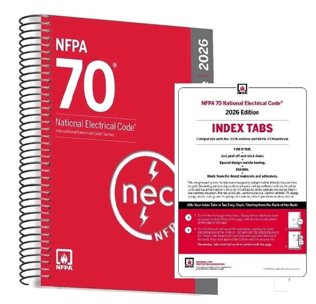 NFPA 70, National Electrical Code NEC 2026 Spiralbound With Tabs New ...