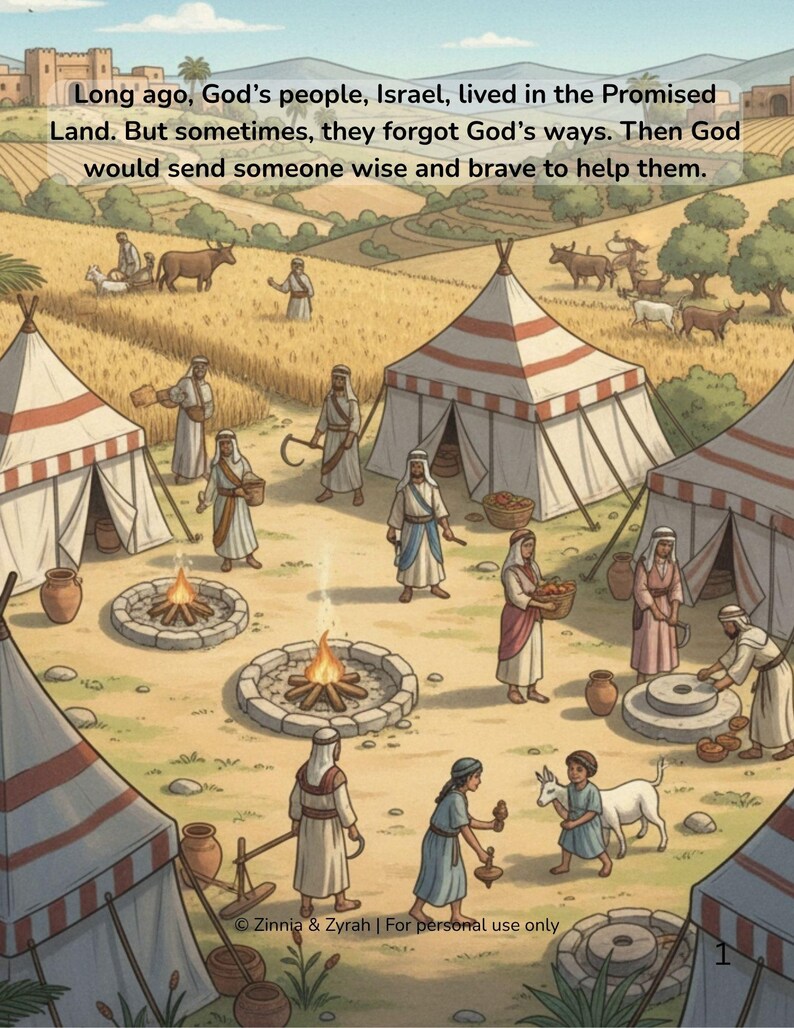 Deborah Bible Story PDF for Kids | A Bible Story of Courage and Faith ...