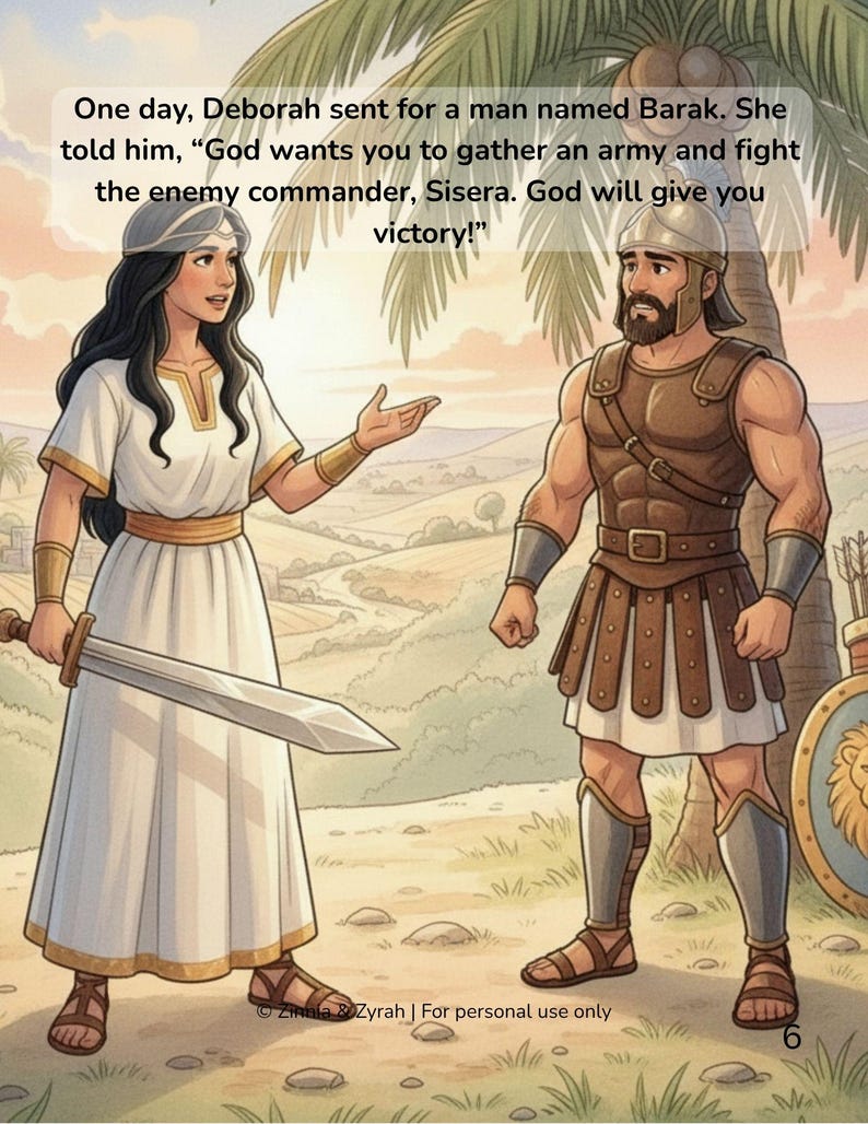 Deborah Bible Story PDF for Kids | A Bible Story of Courage and Faith ...