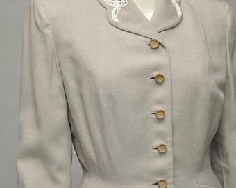 Vintage 1940s Chartreuse Skirt Suit s - Etsy