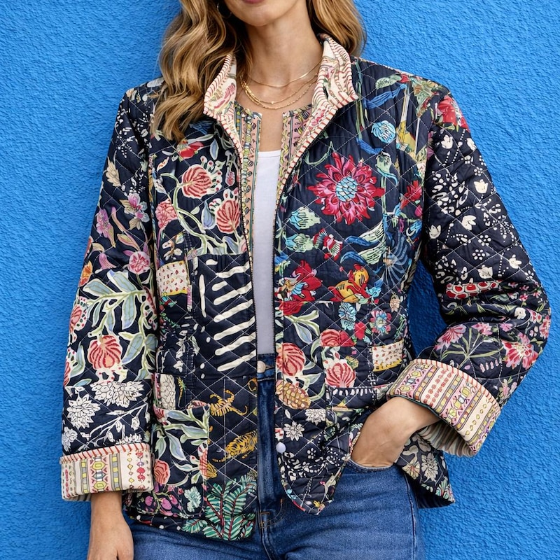 Plain Long Quilted Coat - Etsy