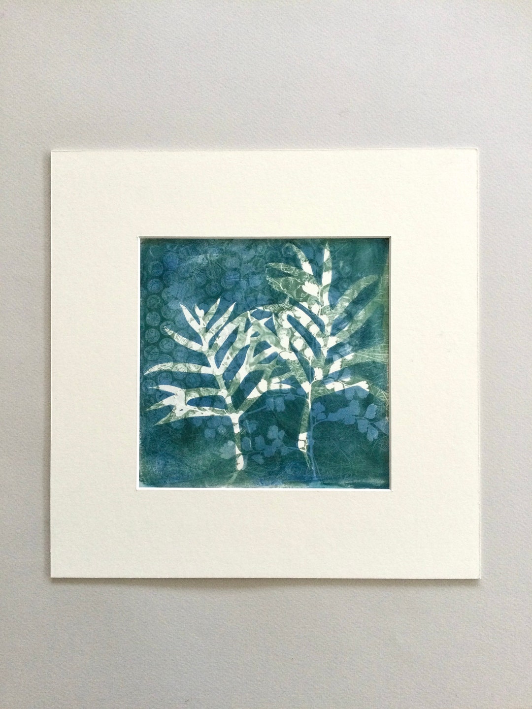 Original Acrylic Painting Mono Print, Australian Flora - Etsy