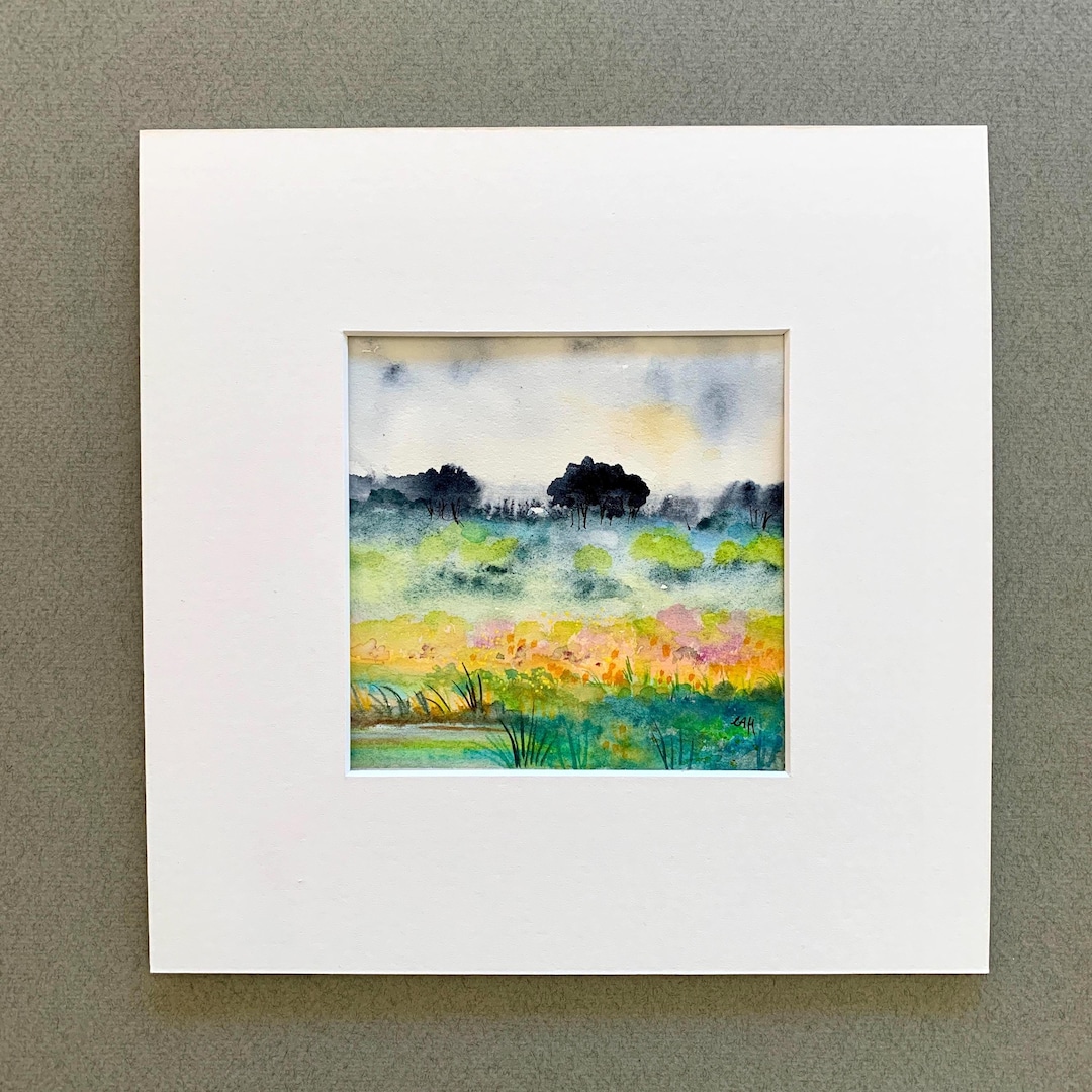 Small Watercolour Painting, Summer Light - Etsy