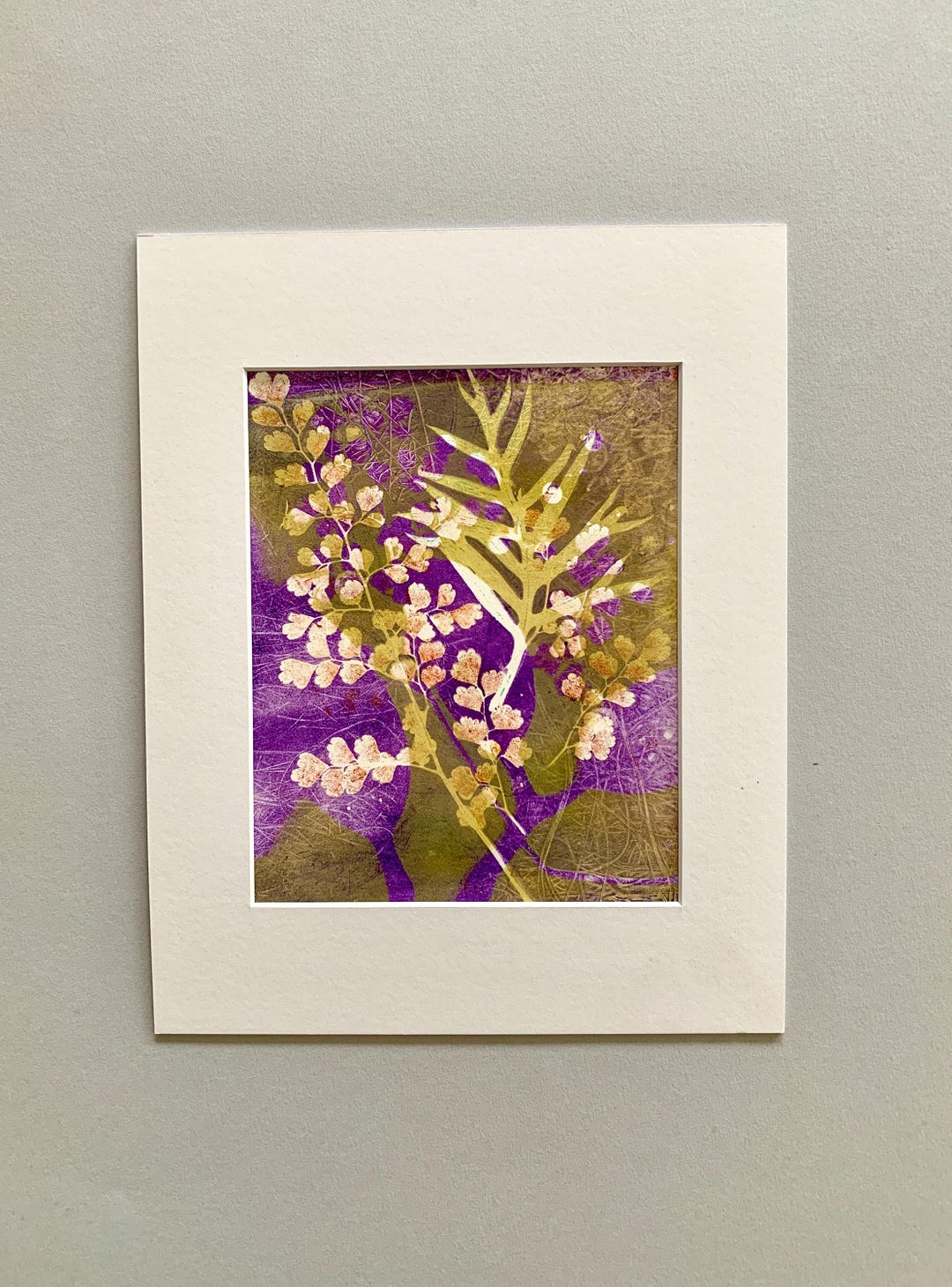 Original Mono Print Made With Acrylic Paints - Etsy