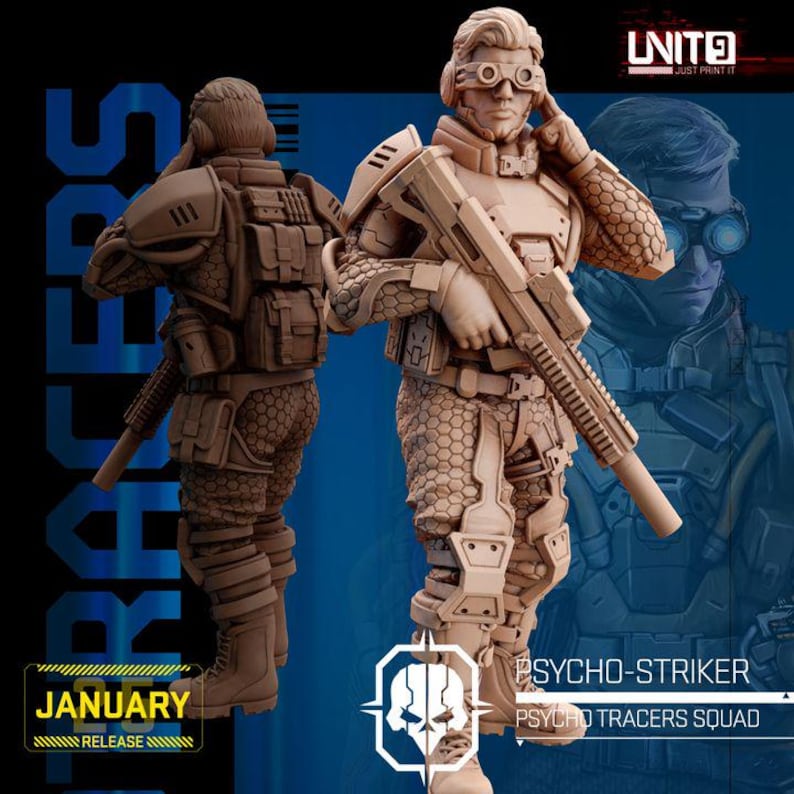 Psycho Tracer Squad January 2025 Release | Paintable 3D Resin Printed ...