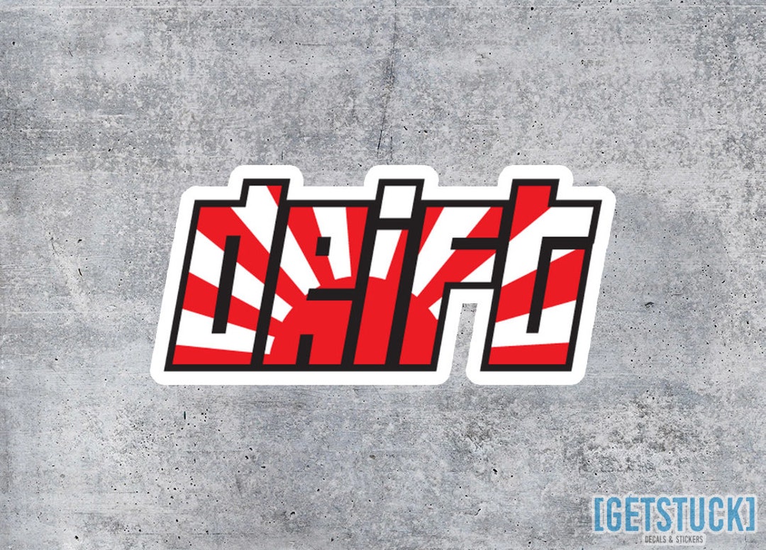 Drift Rising Sun Vinyl Sticker Decal JDM Car WRX Honda Nissan 240 350z ...