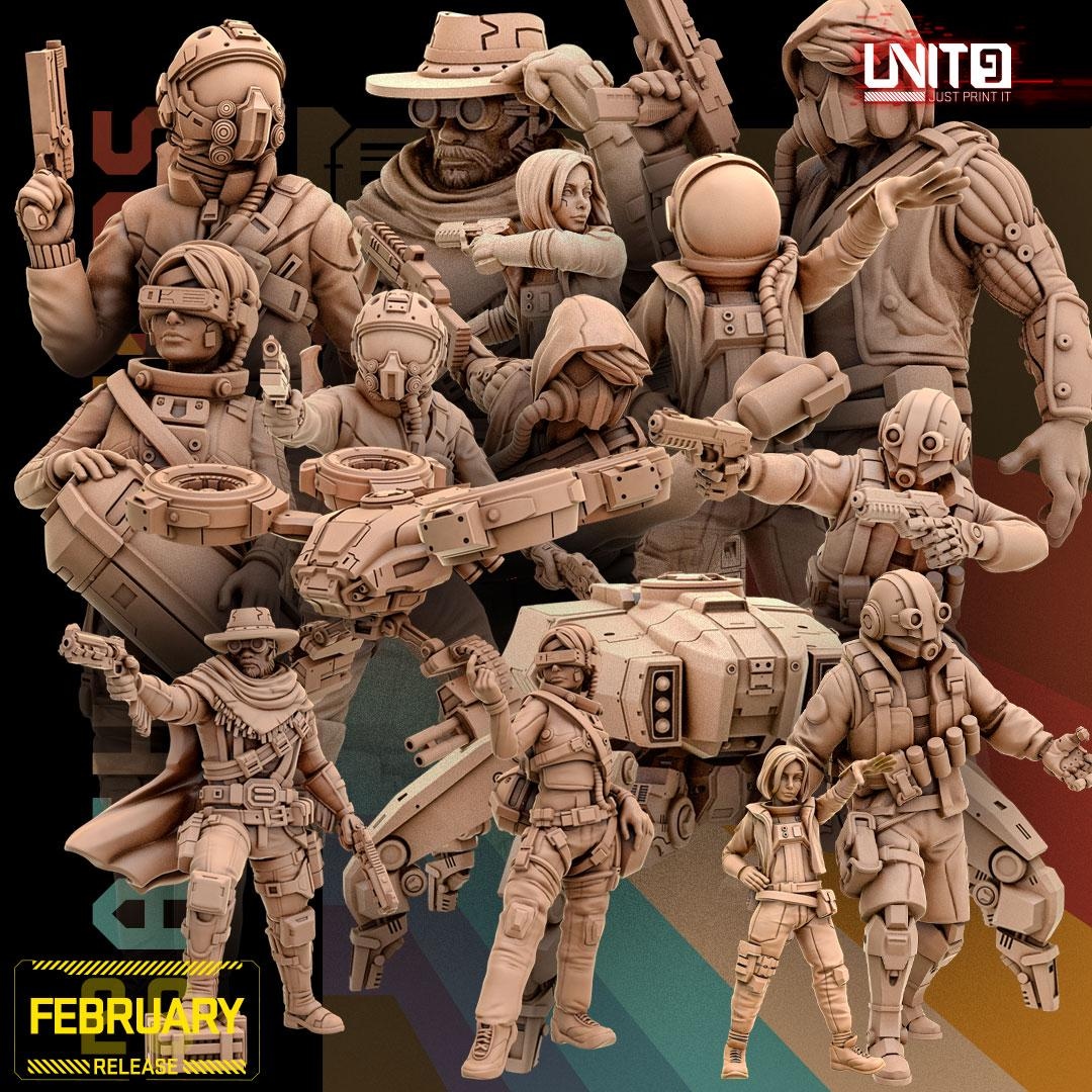 Ash Nomads February 2026 Release | Paintable 3D Resin Printed Scifi ...