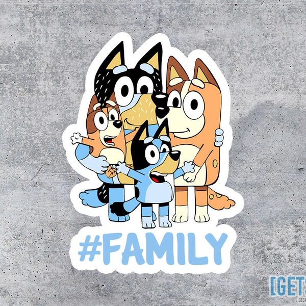 Bluey Stickers - Etsy