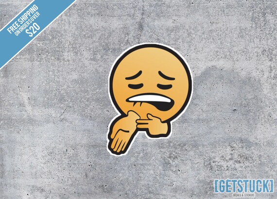 Sheesh Emoji Vinyl Sticker Decal - Etsy