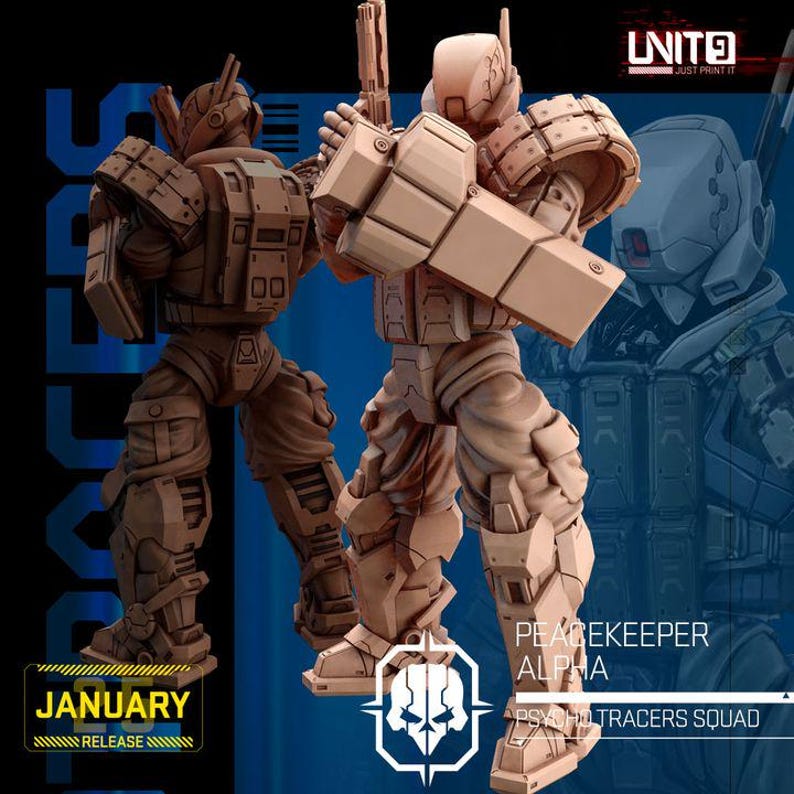 Psycho Tracer Squad January 2025 Release | Paintable 3D Resin Printed ...
