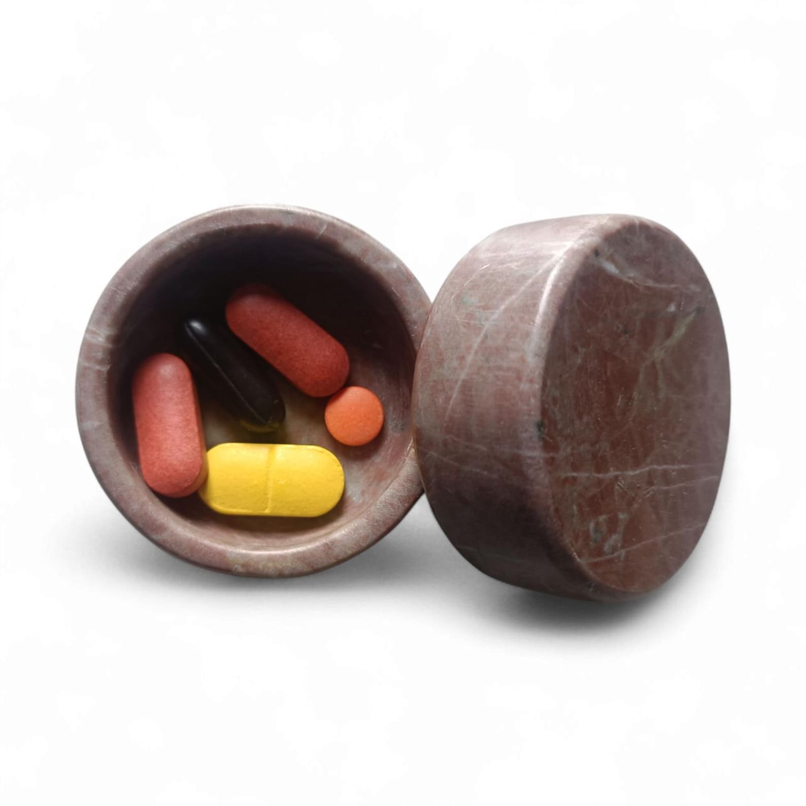 Handcarved Pink Marble 7-day Pill Organizer: Luxury Medicine Box - Etsy