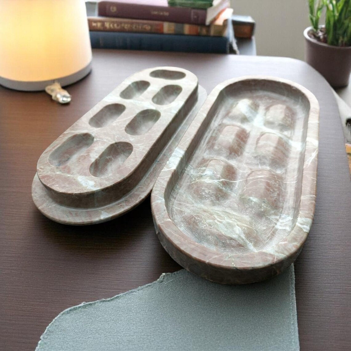 Handmade Light Pink Marble Pill Box: Seven Day Organizer - Etsy