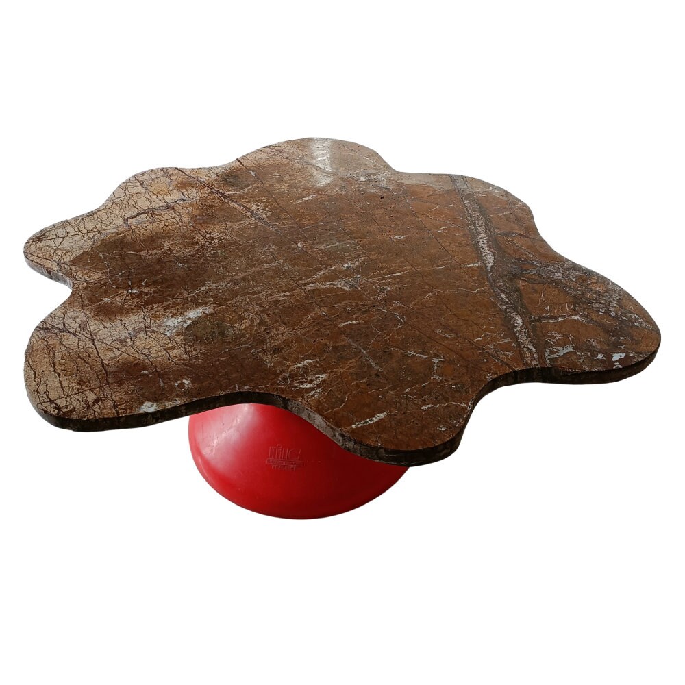 Uneven Table Top Beautiful Rainforest Brown Indian Bidasar Marble Table ...