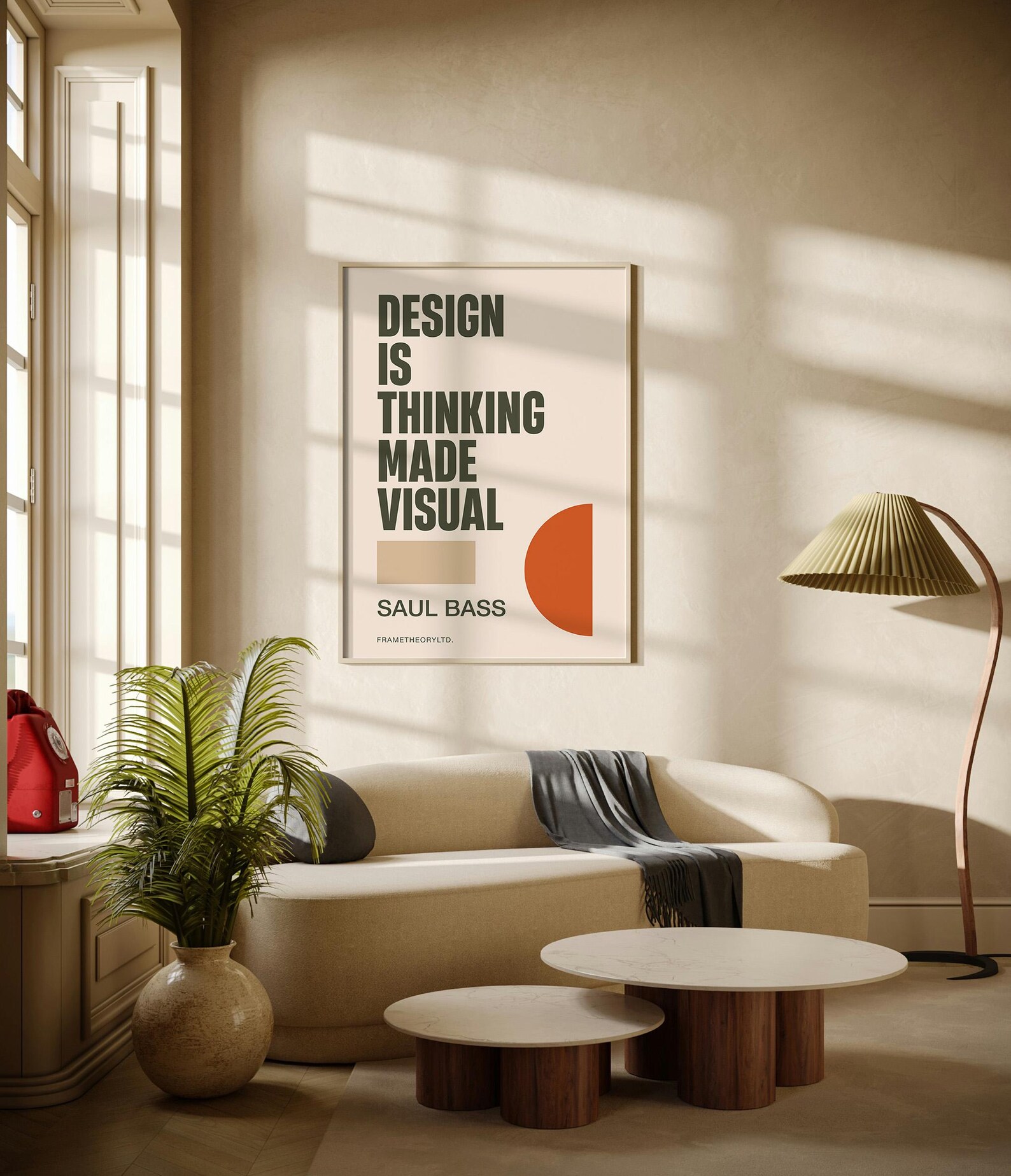 Design is Thinking Made Visual – Bauhaus Modernist Typography Wall ...