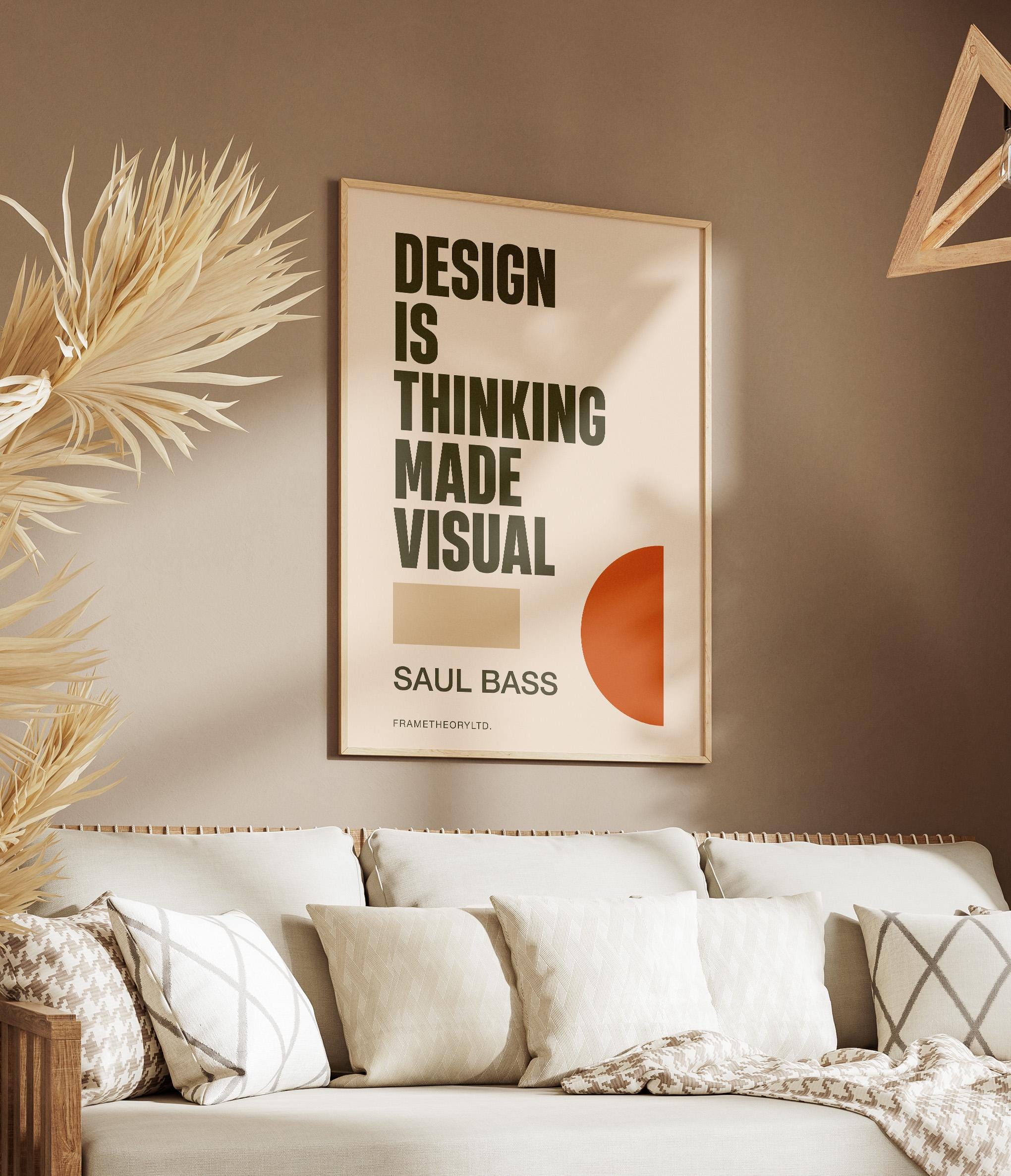 Design is Thinking Made Visual – Bauhaus Modernist Typography Wall ...