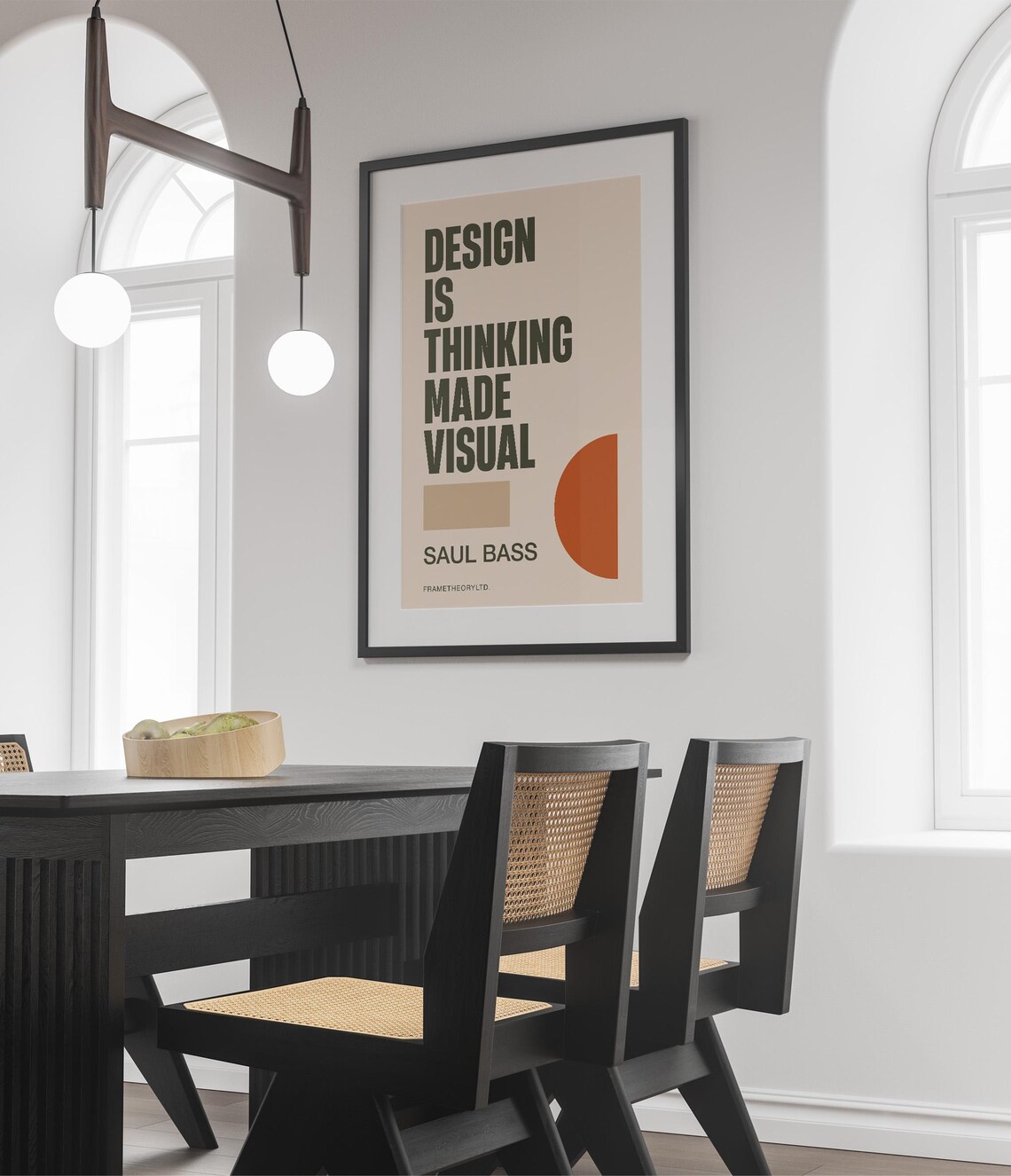 Design is Thinking Made Visual – Bauhaus Modernist Typography Wall ...