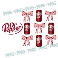 Dr. Pepper PNG Bundle | Transparent Background • Wall Art • Clip Art ...