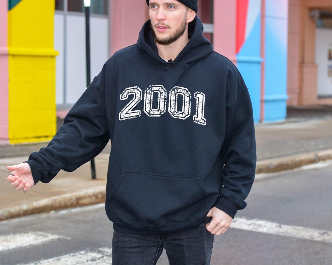 2001 Birthday Year Sweat, Custom Birth Date Sweatshirt for Woman, Retro ...
