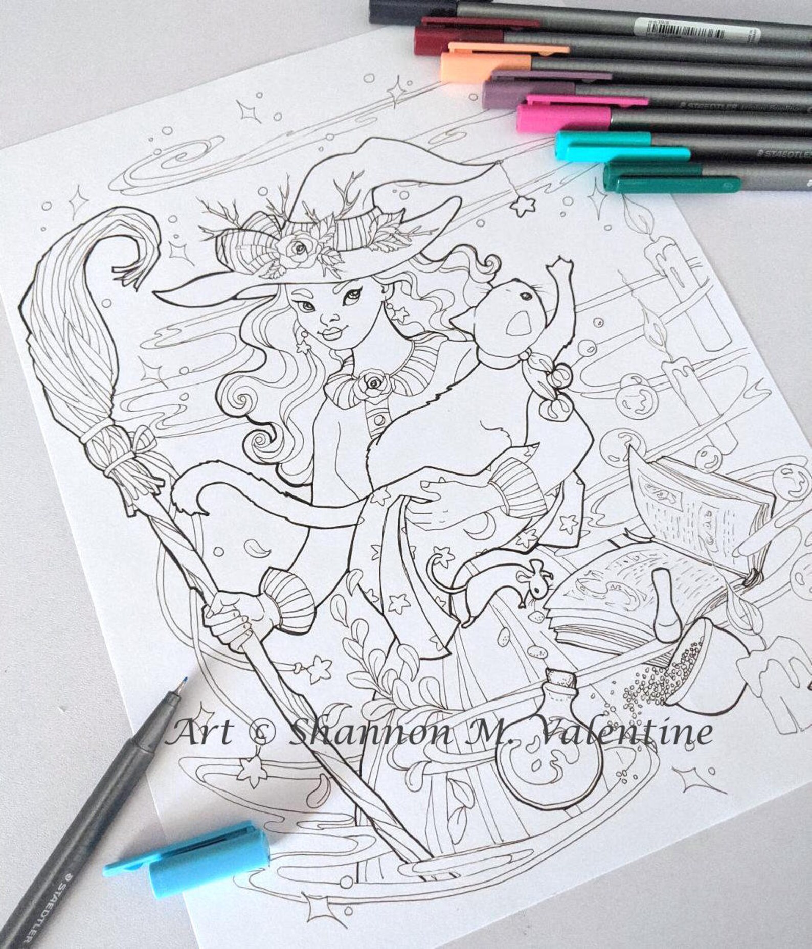 Printable Coloring Page Instant Digital Download time | Etsy