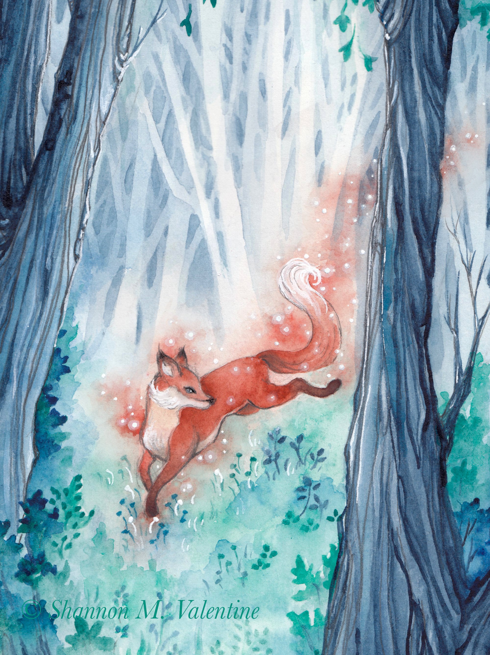 Fox Art Print fox Magic Giclée Art Print | Etsy