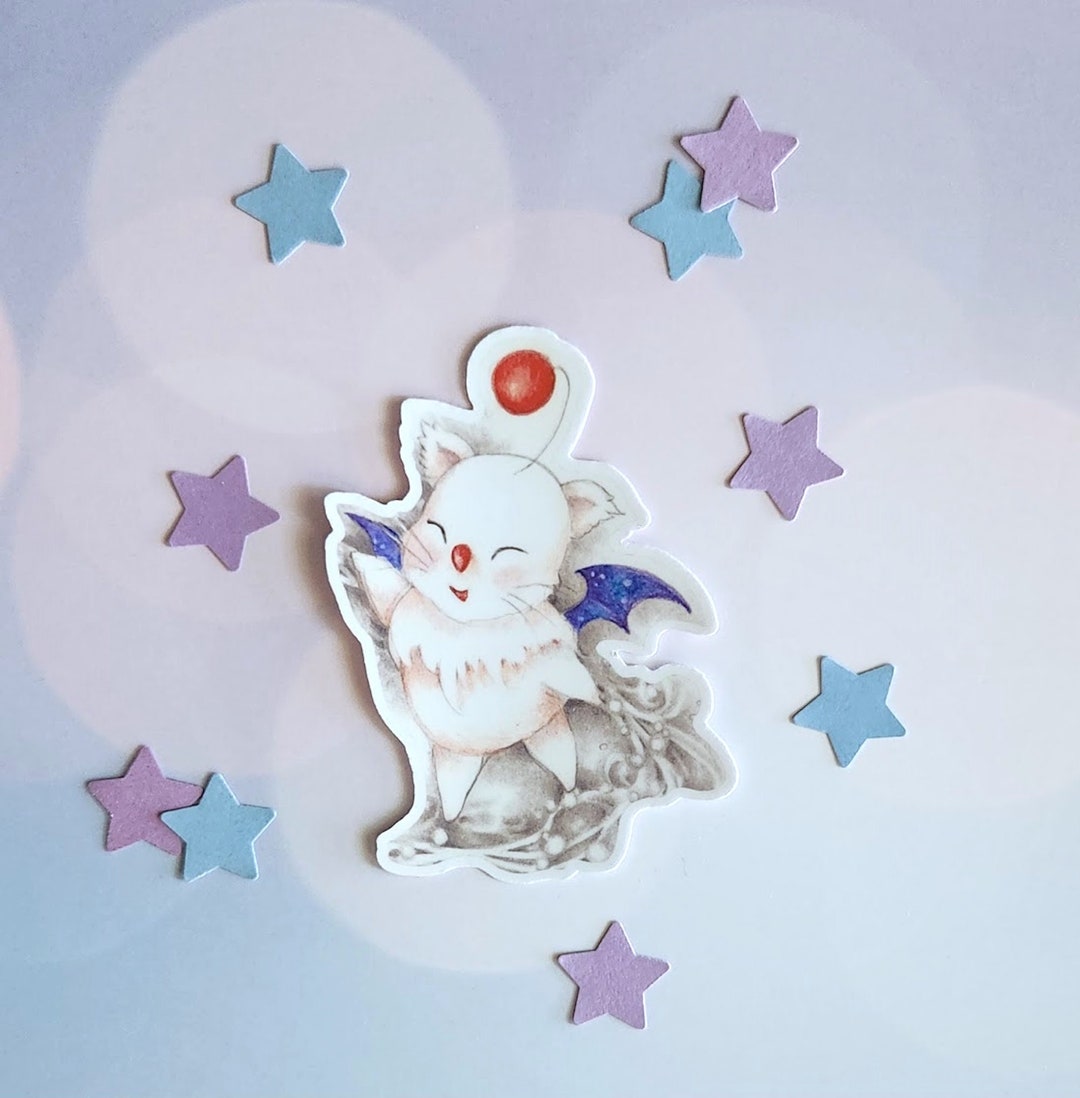 Moogle Magic Sticker | Laminated Vinyl Die Cut Sticker | Final Fantasy ...
