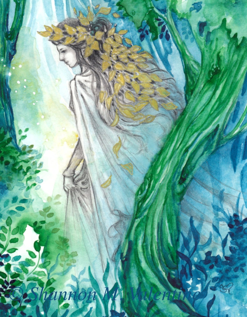 Celtic Woodland Sprite Fae Guardian forest - Etsy