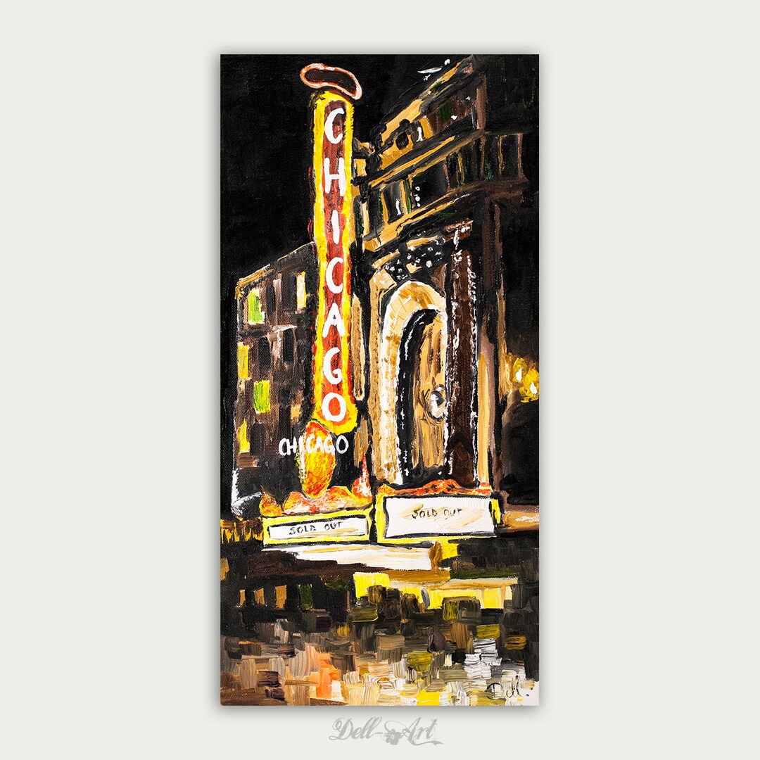 Abstract Chicago Art, Oil Painting on Canvas, Contemporary, Textured ...