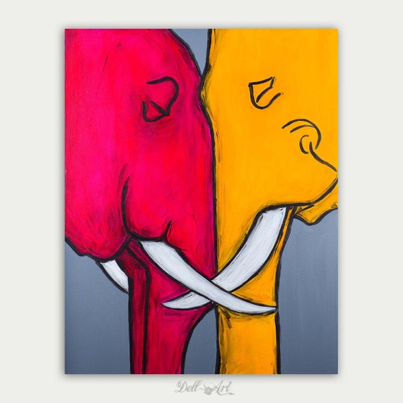 Simple Abstract Animal Painting