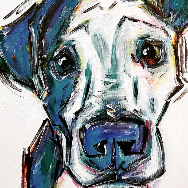 Abstract Dog Art - Etsy