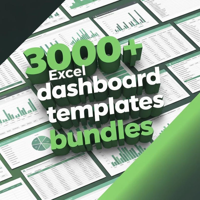 3000+ Excel Dashboard Templates | KPI Reports, Data Visualization ...