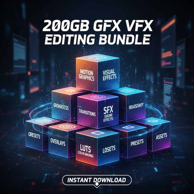 200GB GFX VFX Editing Bundle | Motion Graphics & Visual Effects ...
